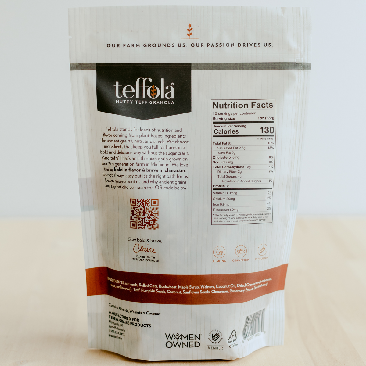Teffola - Teff Granola by Tenera Grains
